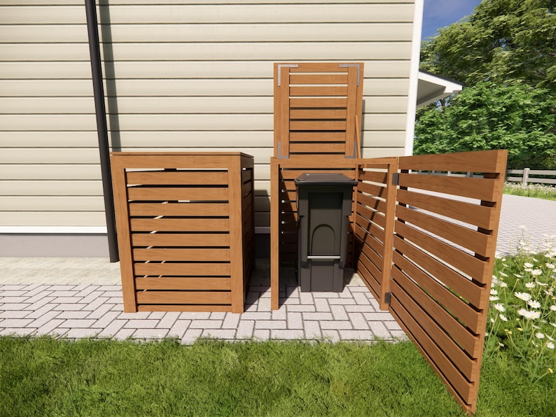 Garbage Can Storage Outdoor Garbage Bin Storage Wheelie Bin Storage Diy ...