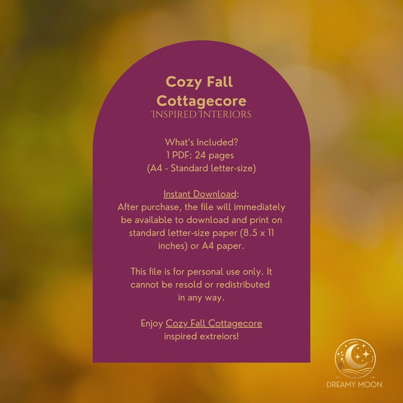 24 Cozy Fall Cottagecore Inspired Coloring Pages for Adults, Instant ...