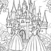10x Printable Coloring Pages Princess and Castle Coloring Pages Kids ...