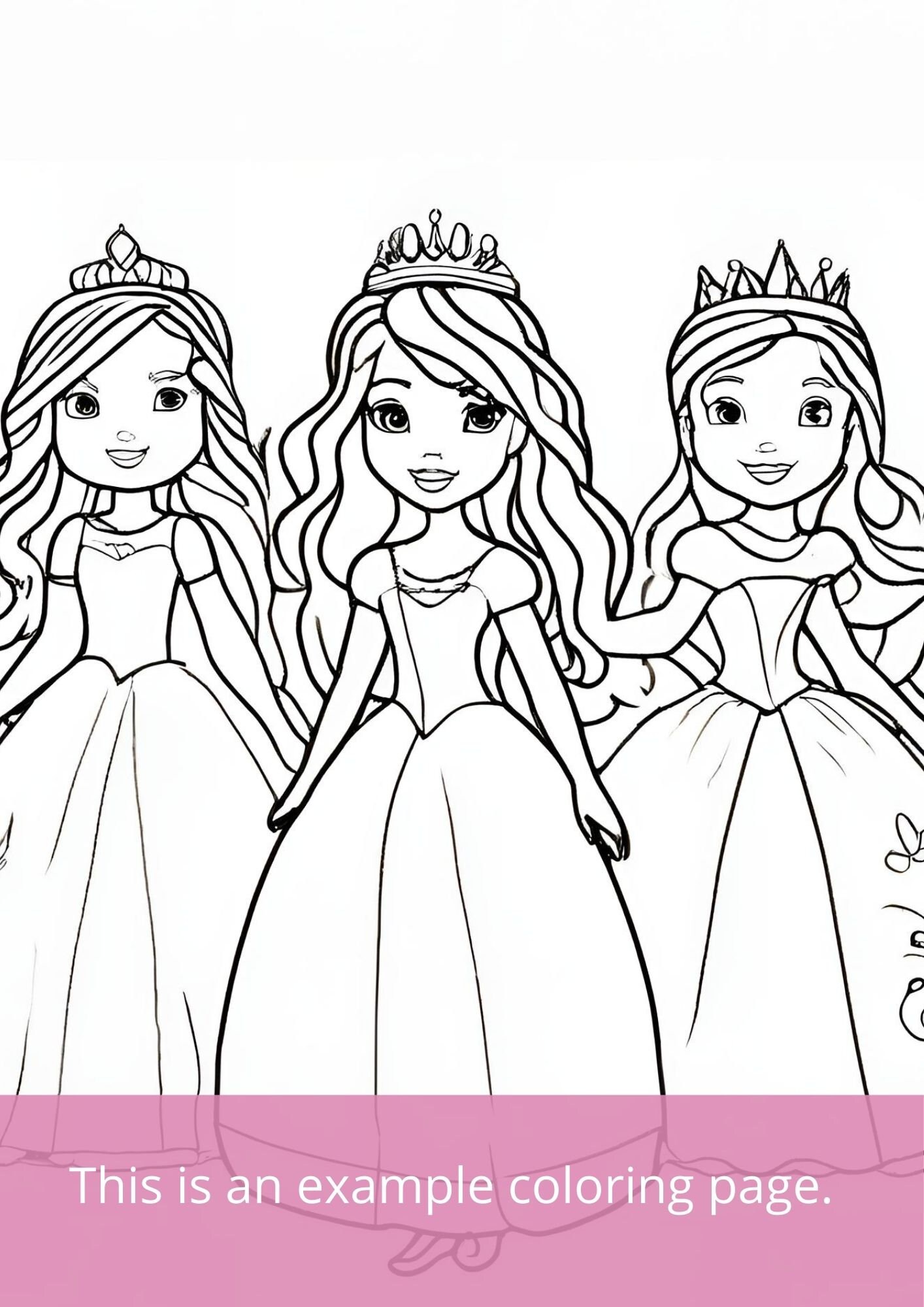 50 Coloring Pages Princess Printable Coloring Pages for Kids Princess ...