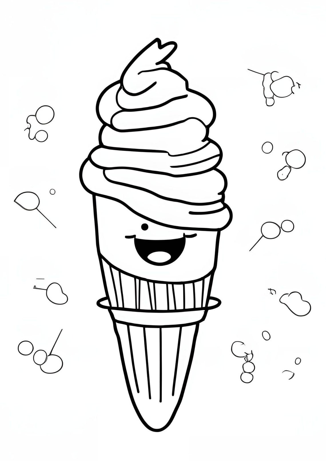 50 Printable Coloring Pages Ice Cream Summer Coloring Pages Ice Cream ...