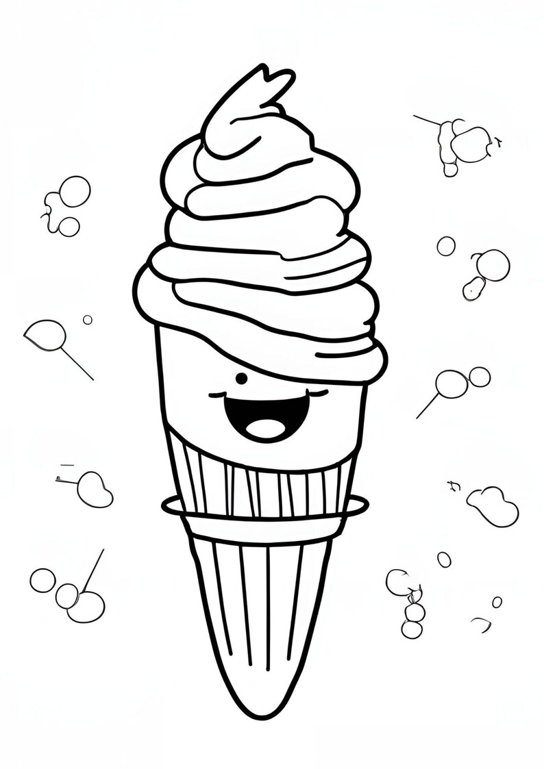 50 Printable Coloring Pages Ice Cream Summer Coloring Pages Ice Cream ...