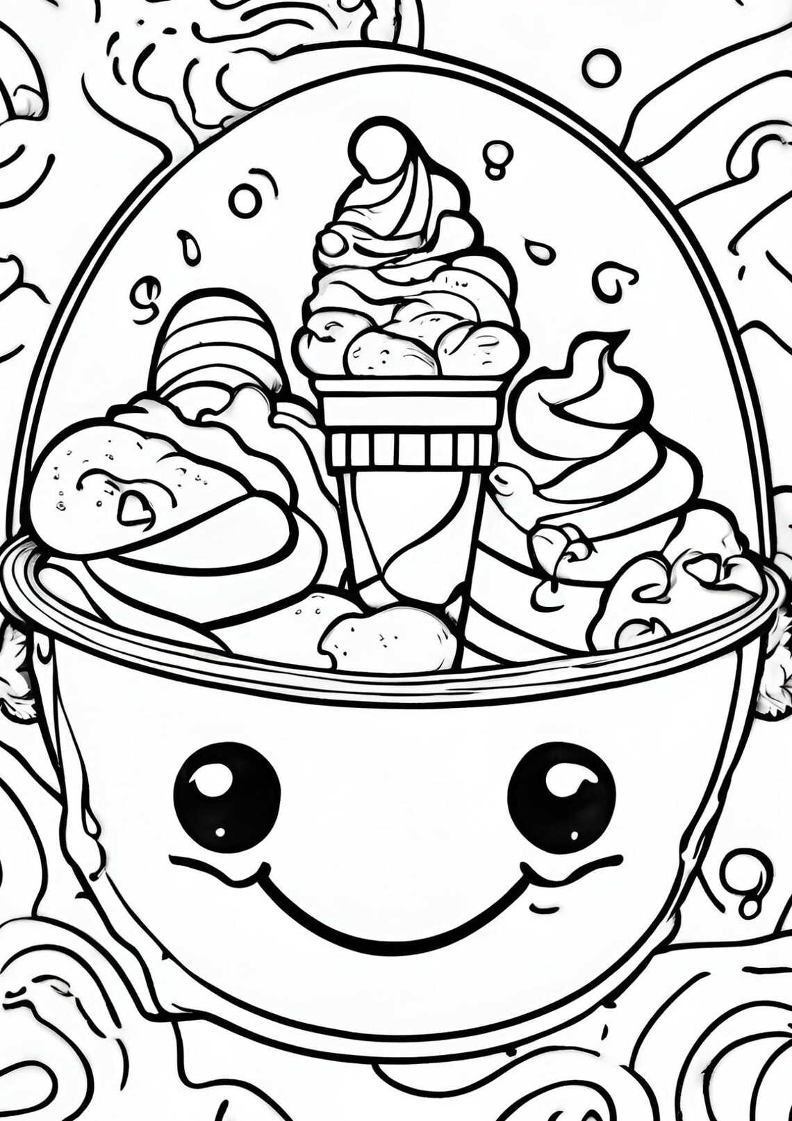 15 Printable Coloring Pages Ice Cream Summer Coloring Pages Kids Ice ...