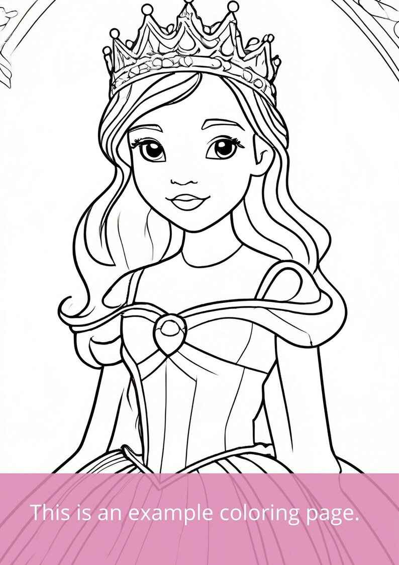 50 Coloring Pages Princess Printable Coloring Pages for Kids Princess ...