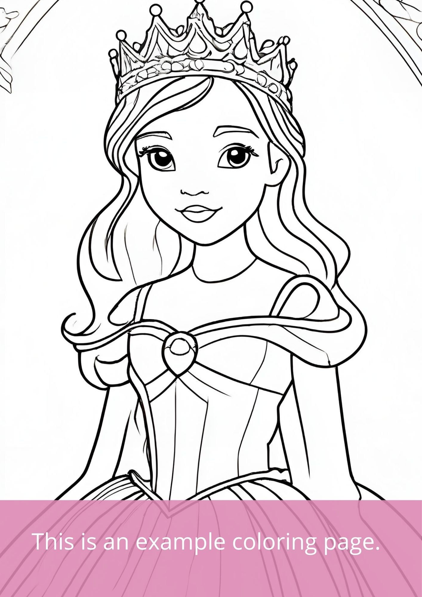 50 Coloring Pages Princess Printable Coloring Pages for Kids Princess ...