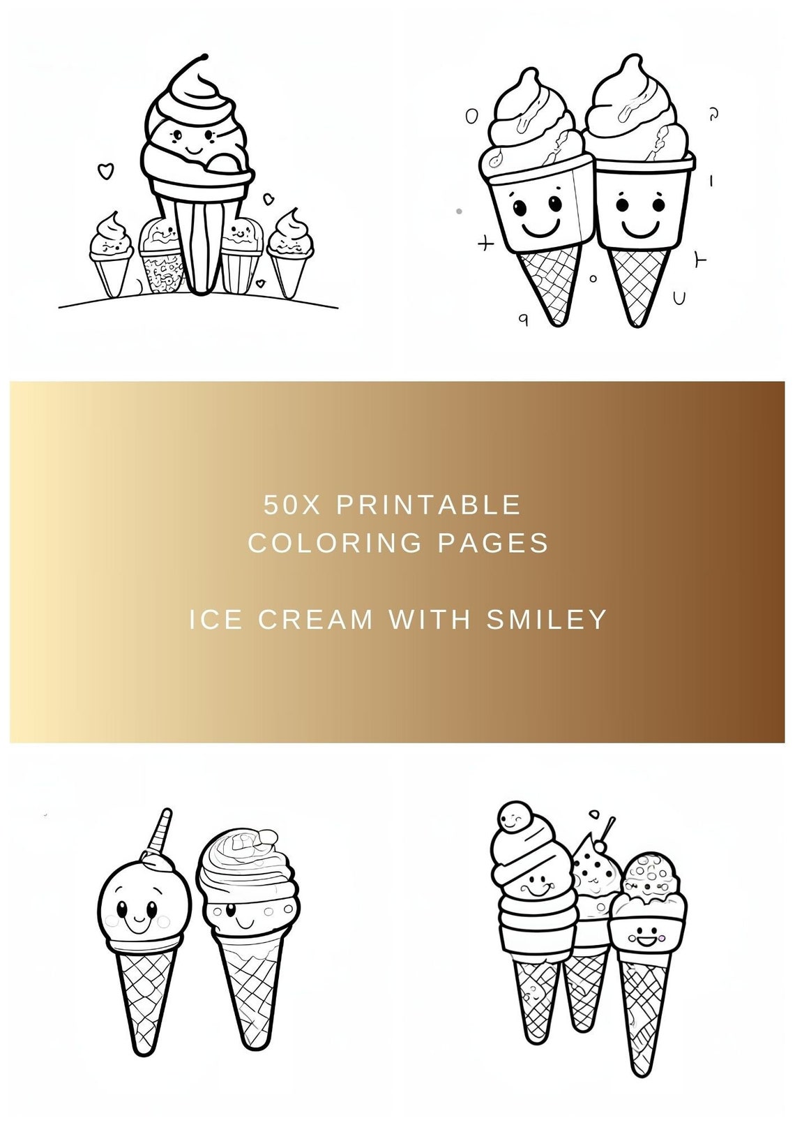 50 Printable Coloring Pages Ice Cream Summer Coloring Pages Ice Cream ...