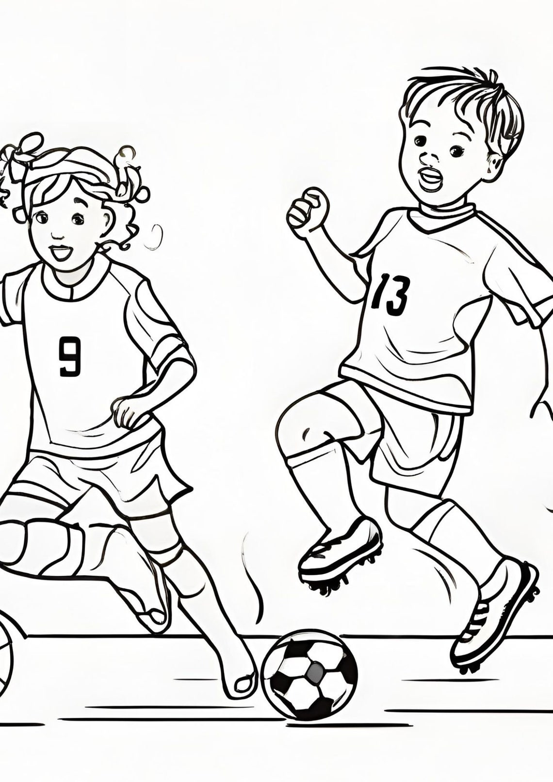 10x Printable Coloring Pages Soccer for Kids Coloring Pages Football ...