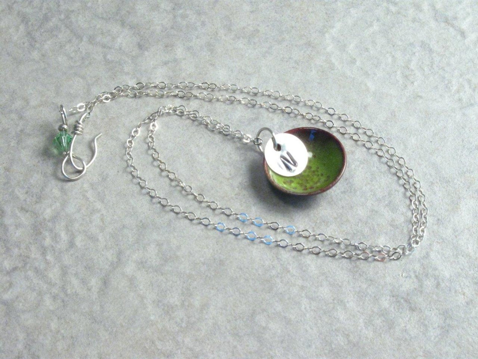 Tree Froggy Enameled Copper Disc Necklace - Etsy