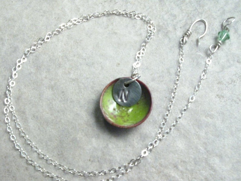 Tree Froggy Enameled Copper Disc Necklace - Etsy