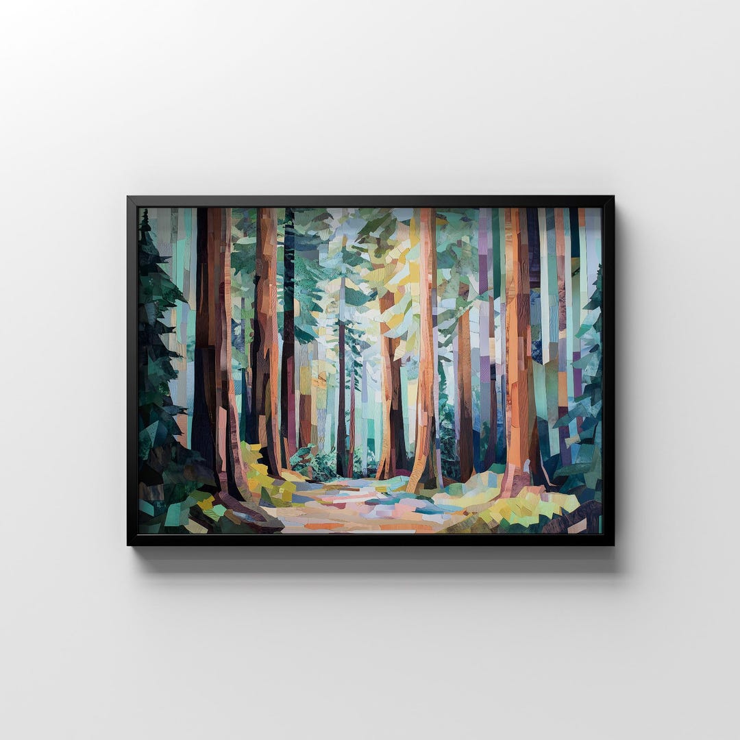 California Redwood Forest Print | Sequoia National Park Poster ...