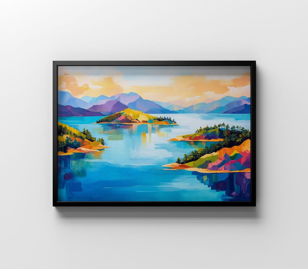 Gulf Islands Art Print | BC Coastal Art | Washington State Print | San ...