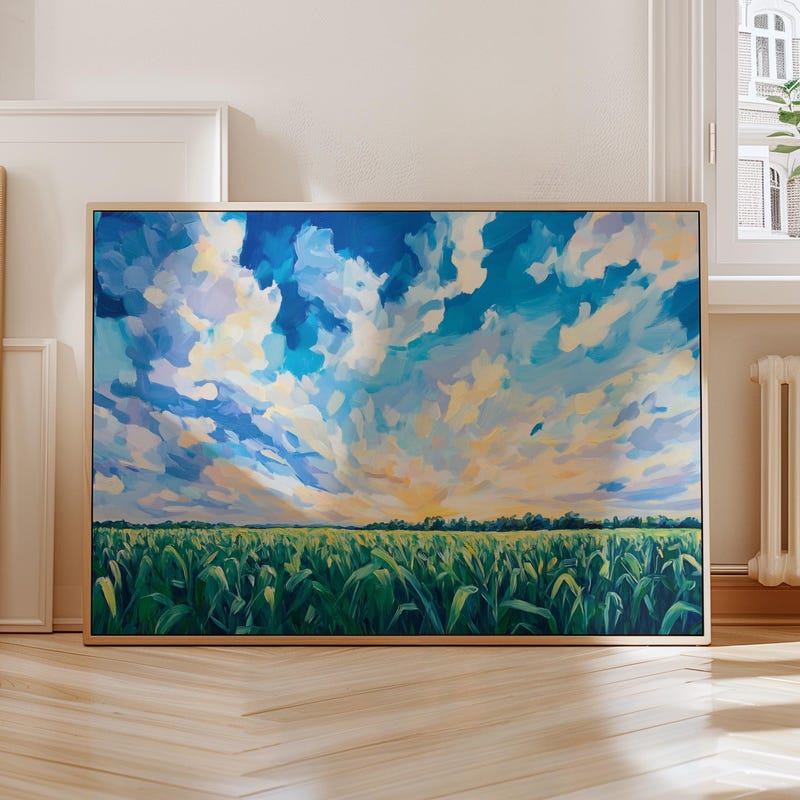 Corn Print Drawing Painting - Etsy