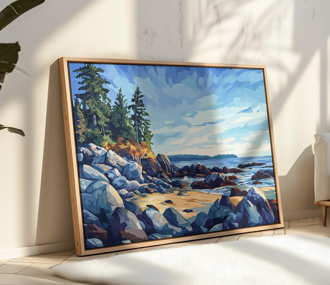 Vancouver Island Landscape Art | Pacific Northwest Nature Print | BC ...