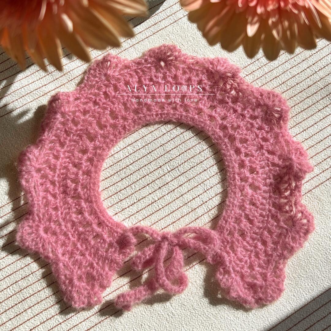 Crochet Lace Collar Pattern – PDF Tutorial - Crochet Accessory Pattern ...