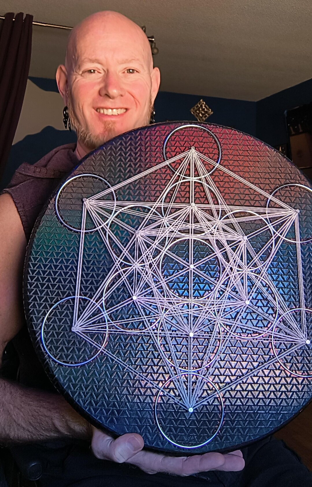 Metatron's Cube UV String Art - Etsy