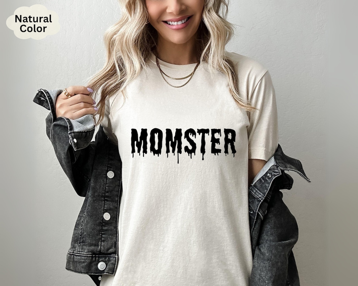 Momster Shirt, Halloween Shirt for Mom, Momster Tee, Funny Halloween ...