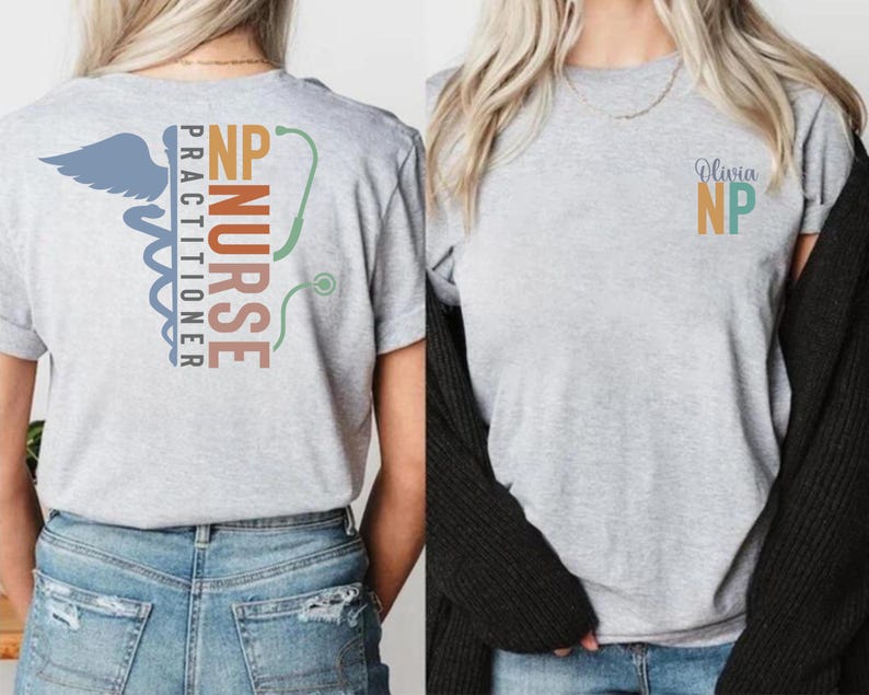 Custom Name Nurse Practitioner Shirt, NP Graduation Tee - Etsy