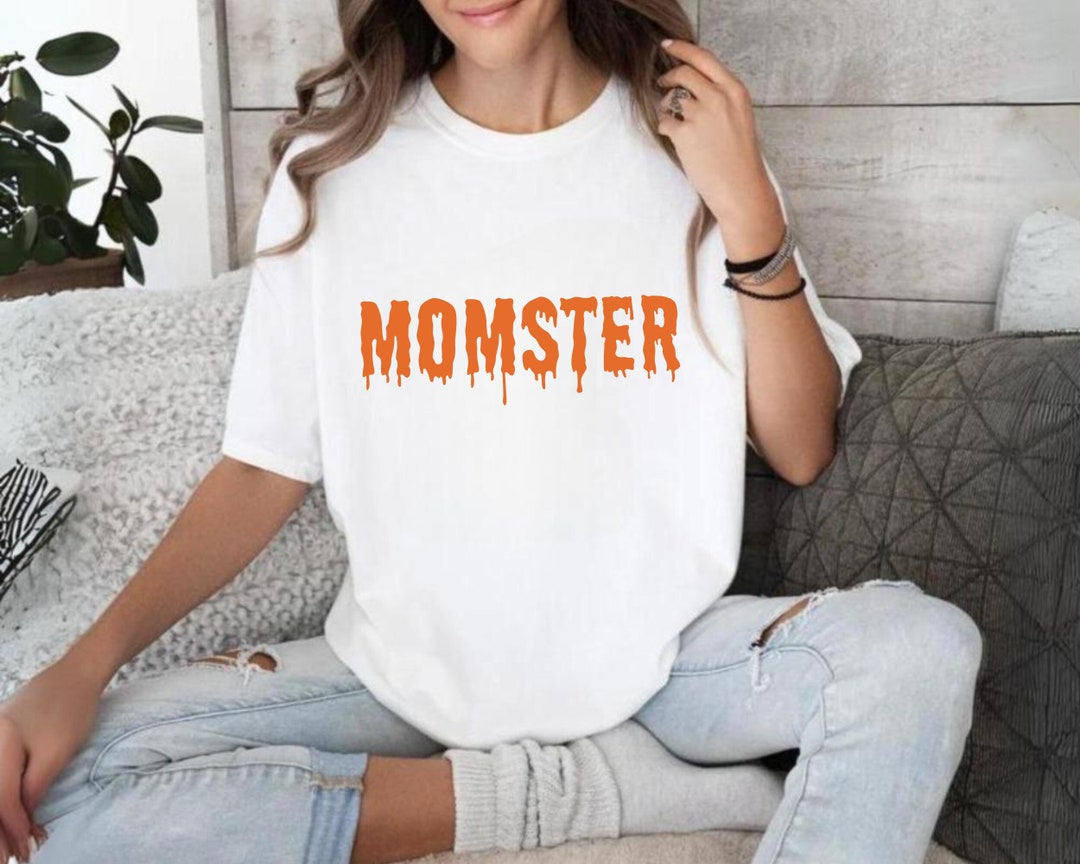 Momster Shirt, Halloween Shirt for Mom, Momster Tee, Funny Halloween ...