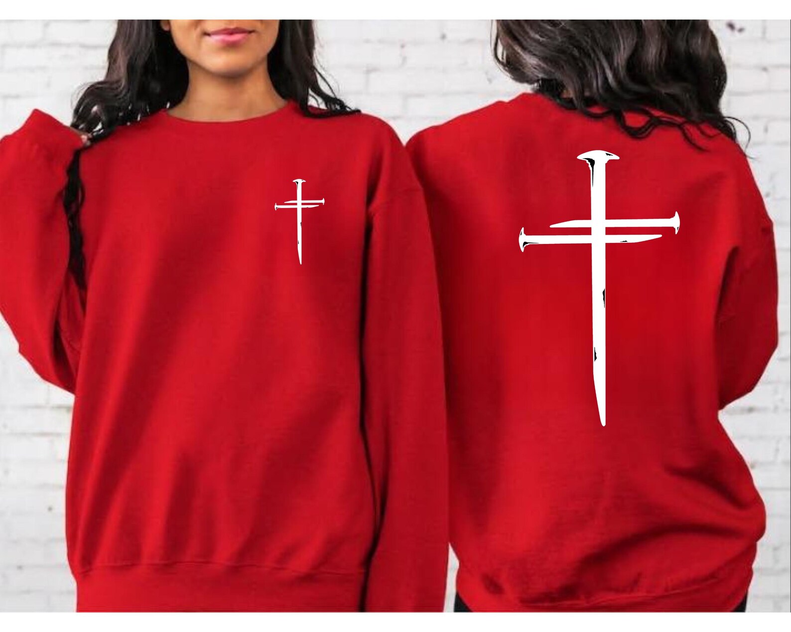Faith Cross Sweatshirt, Christian Bible Verse Gift - Etsy