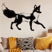 Brown Geometric Fox Head Metal Wall Décor-metal Animal Wall Décor ...