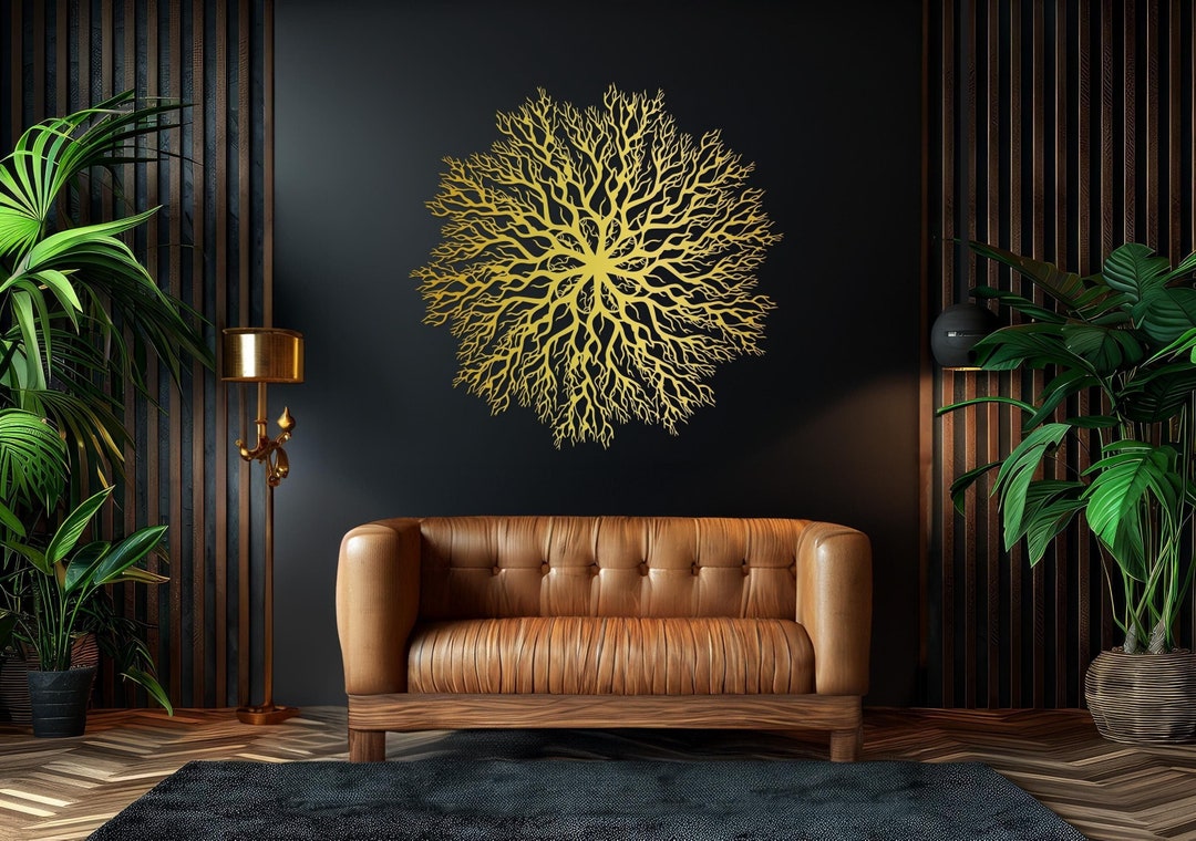 Tree Root Metal Wall Decor, Tree Metal Wall Decor, Metal Tree Wall Art ...