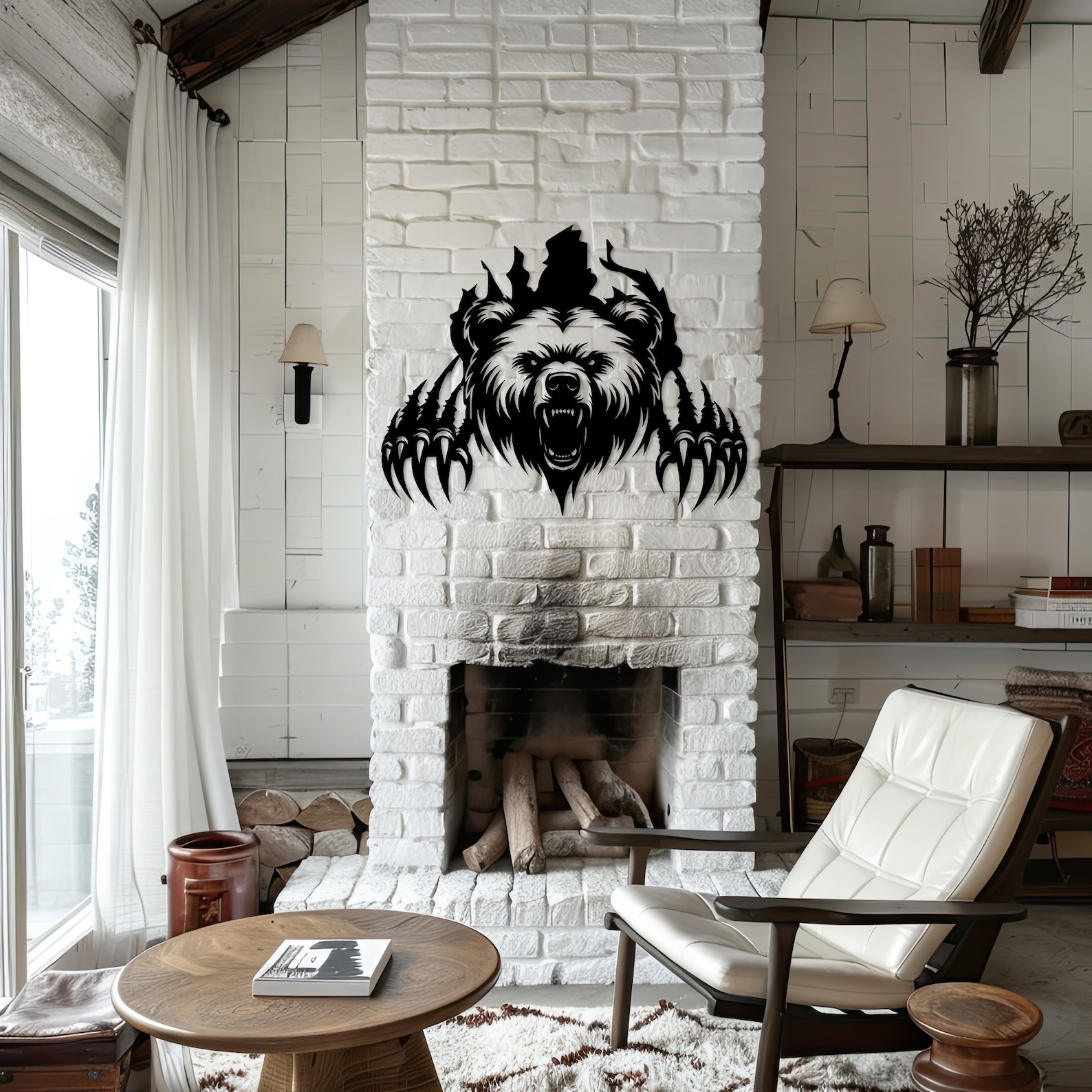 Wild Bear Metal Wall Art, Bear Wall Decor, Bear Gifts, Metal Wall Decor ...