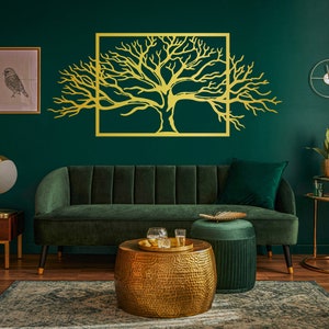 Metal Tree Wall Art, Metal Wall Decor, Tree Metal Decor, Metal Wall Art ...