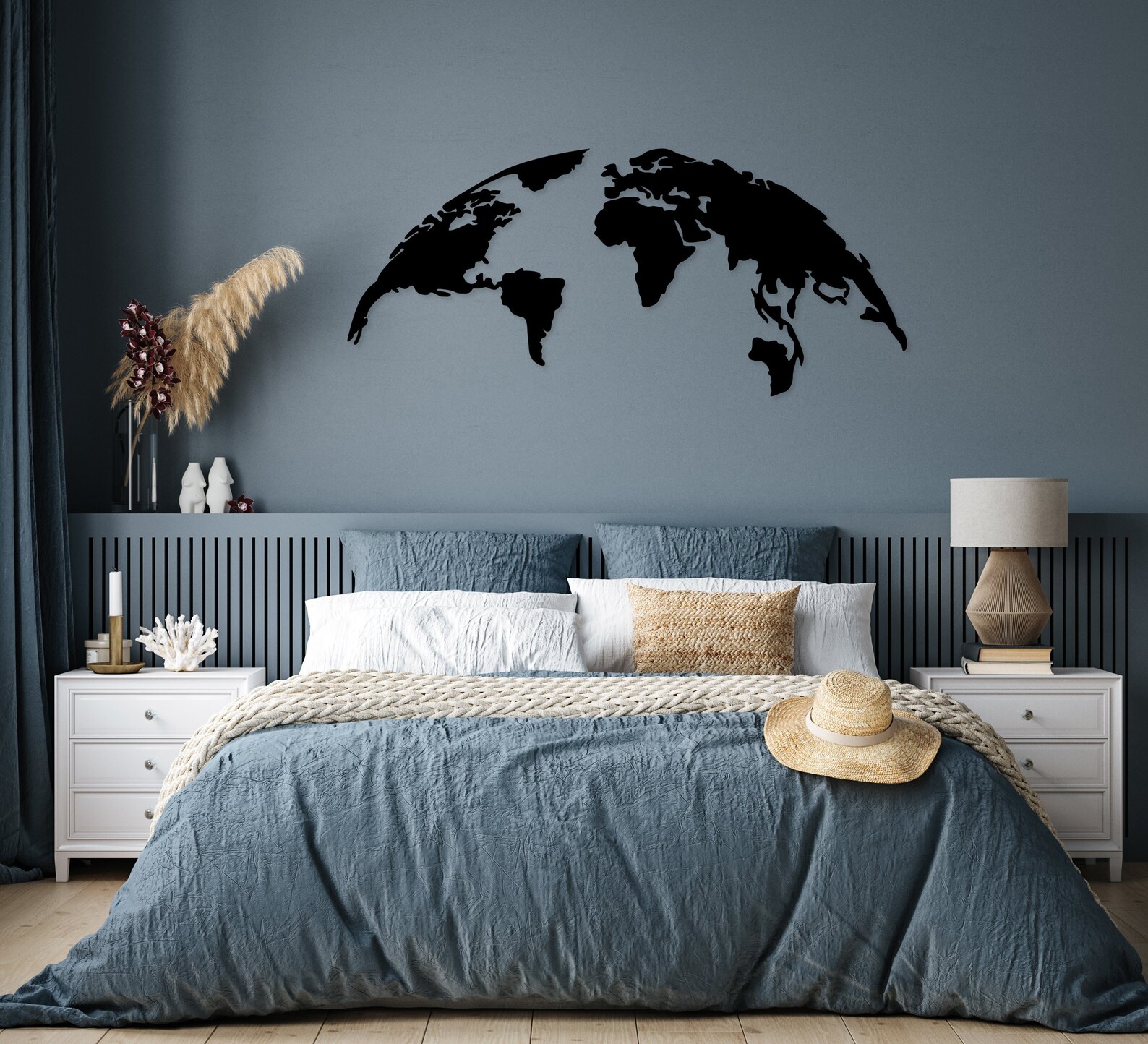 World Map Wall Art, Metal World Map Sign, Map Metal Wall Art, World Map ...