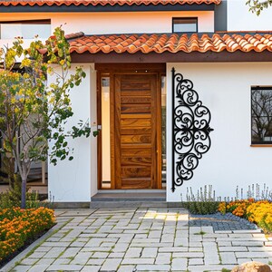 Rustic Headboard Wall Art, Above the Bed Decor, Rustic Metal Wall Decor ...