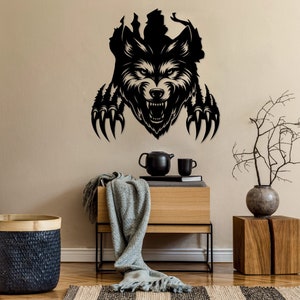 Wolf Metal Wall Art, Wolf Wall Decor, Wolf Gifts, Metal Wall Decor ...