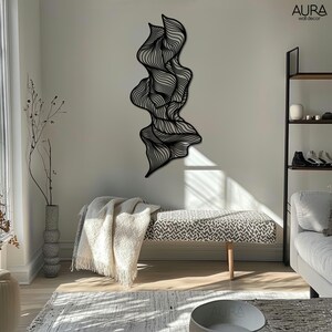 Abstract Metal Wall Art, Metal Wall Sculpture, Abstract Metal Sign ...