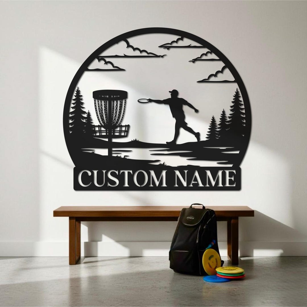 Disc Golf Metal Gift, Disc Golf Gift, Custom Disc Golf Metal Sign ...