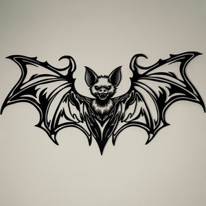 Bat Metal Wall Decor, Gothic Home Decor, Bat Wall Art, Bat Wall Decor ...