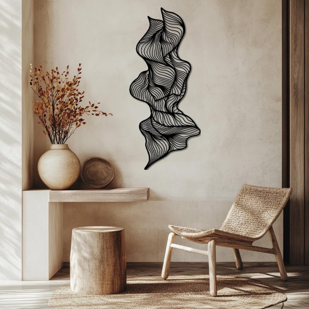 Abstract Metal Wall Art, Metal Wall Sculpture, Abstract Metal Sign ...