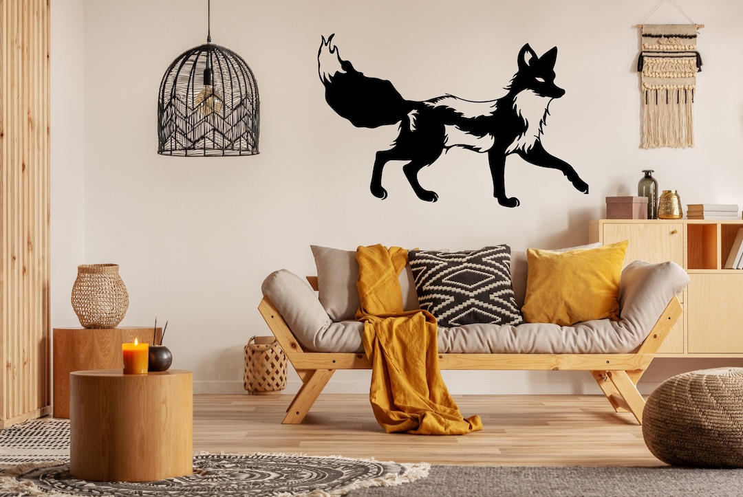 Fox Metal Wall Art, Fox Wall Art, Metal Wall Decor, Fox Wall Decor, Fox ...