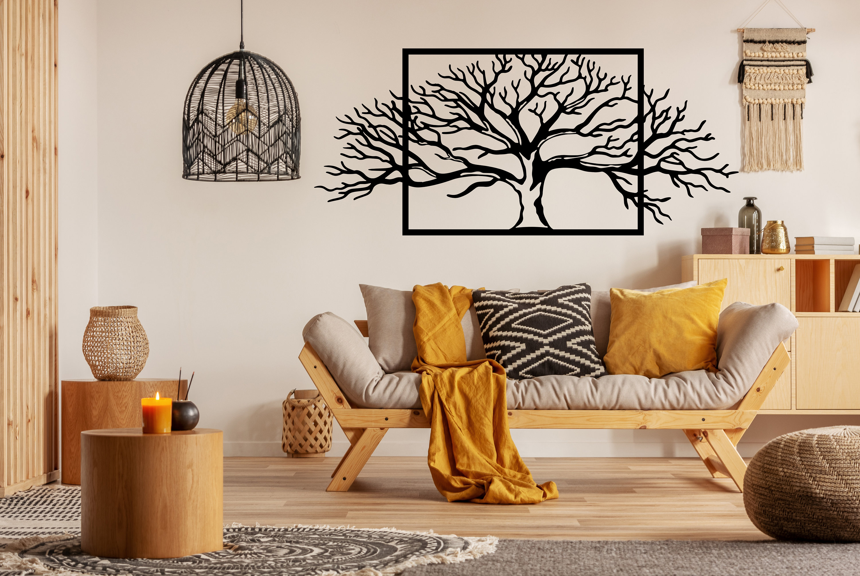 Metal Tree Wall Art, Metal Wall Decor, Tree Metal Decor, Metal Wall Art ...