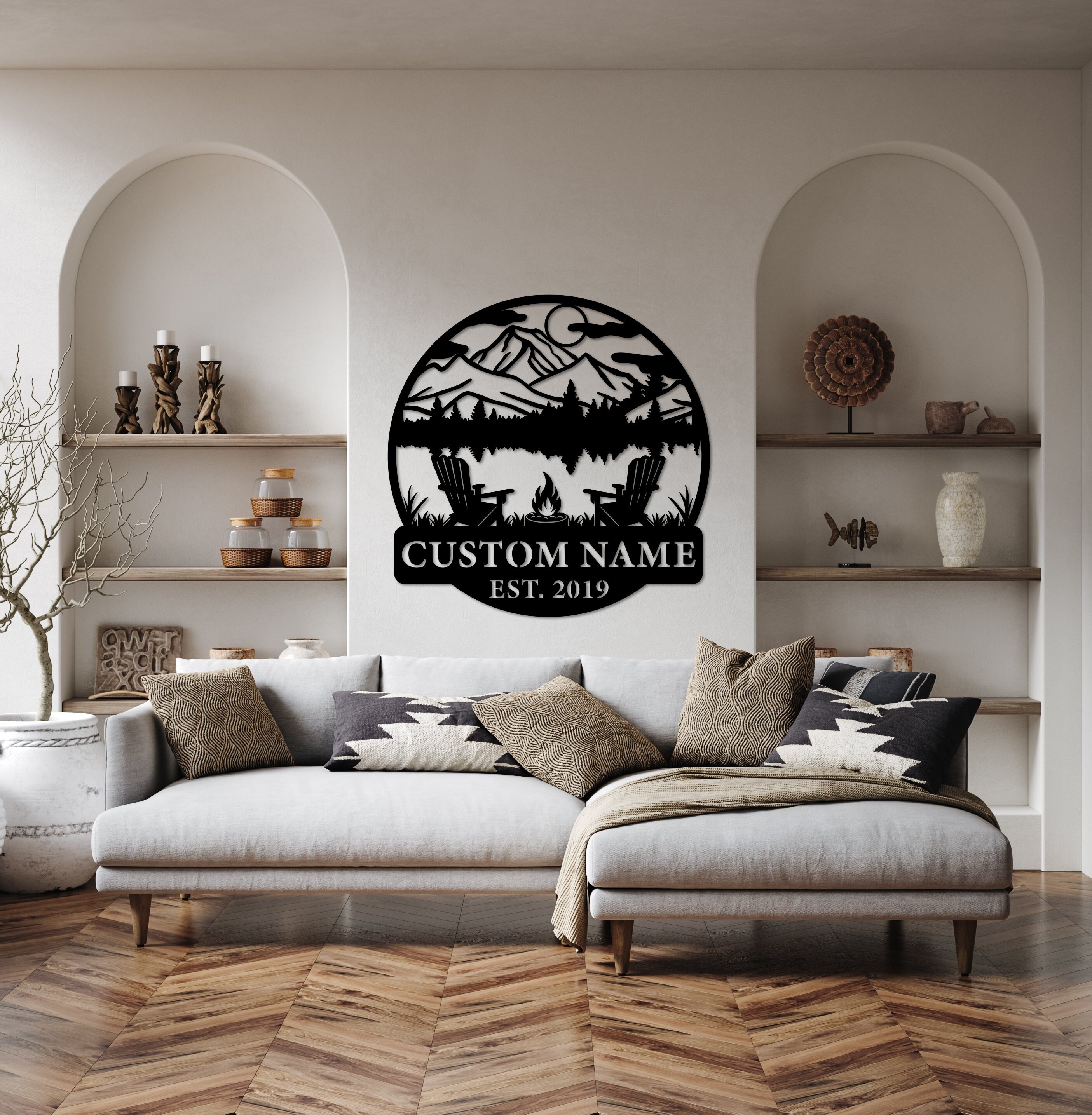 Custom Lake House Metal Wall Art, Lake House Sign, Lake House Metal ...