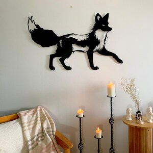 Fox Metal Wall Art, Fox Wall Art, Metal Wall Decor, Fox Wall Decor, Fox ...