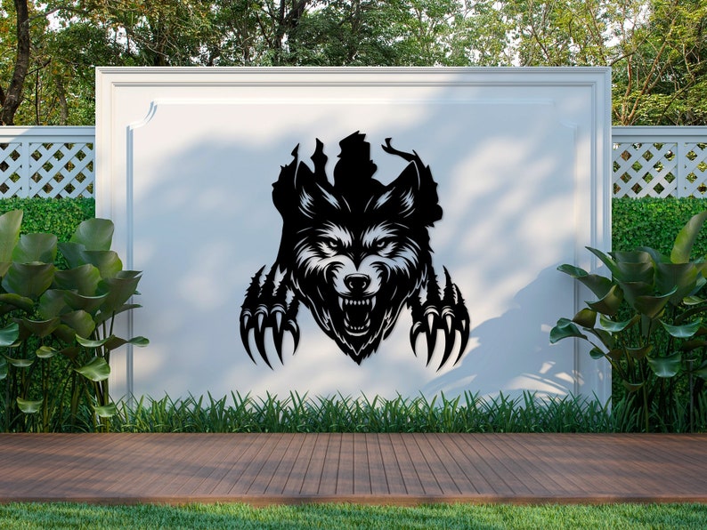 Wolf Metal Wall Art, Wolf Wall Decor, Wolf Gifts, Metal Wall Decor ...