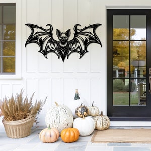 Bat Metal Wall Decor, Gothic Home Decor, Bat Wall Art, Bat Wall Decor ...