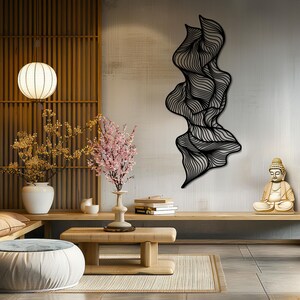 Abstract Metal Wall Art, Metal Wall Sculpture, Abstract Metal Sign ...