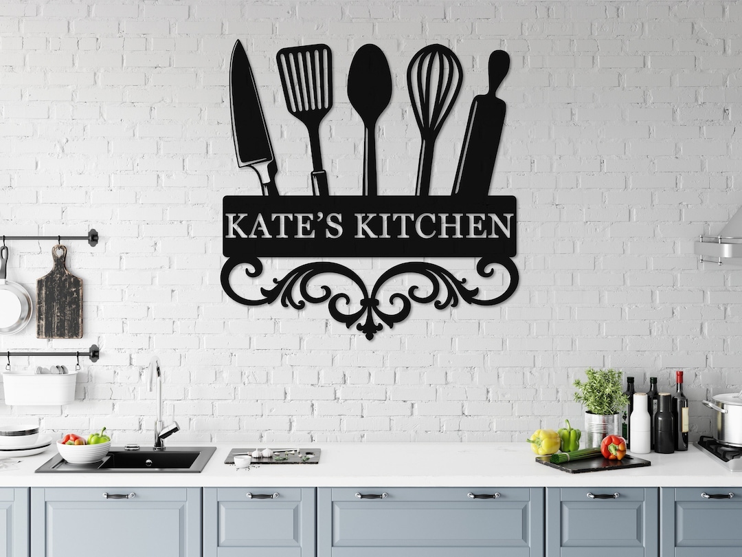 Personalized Kitchen Wall Decor, Kitchen Wall Decor, Moms Kitchen Wall ...