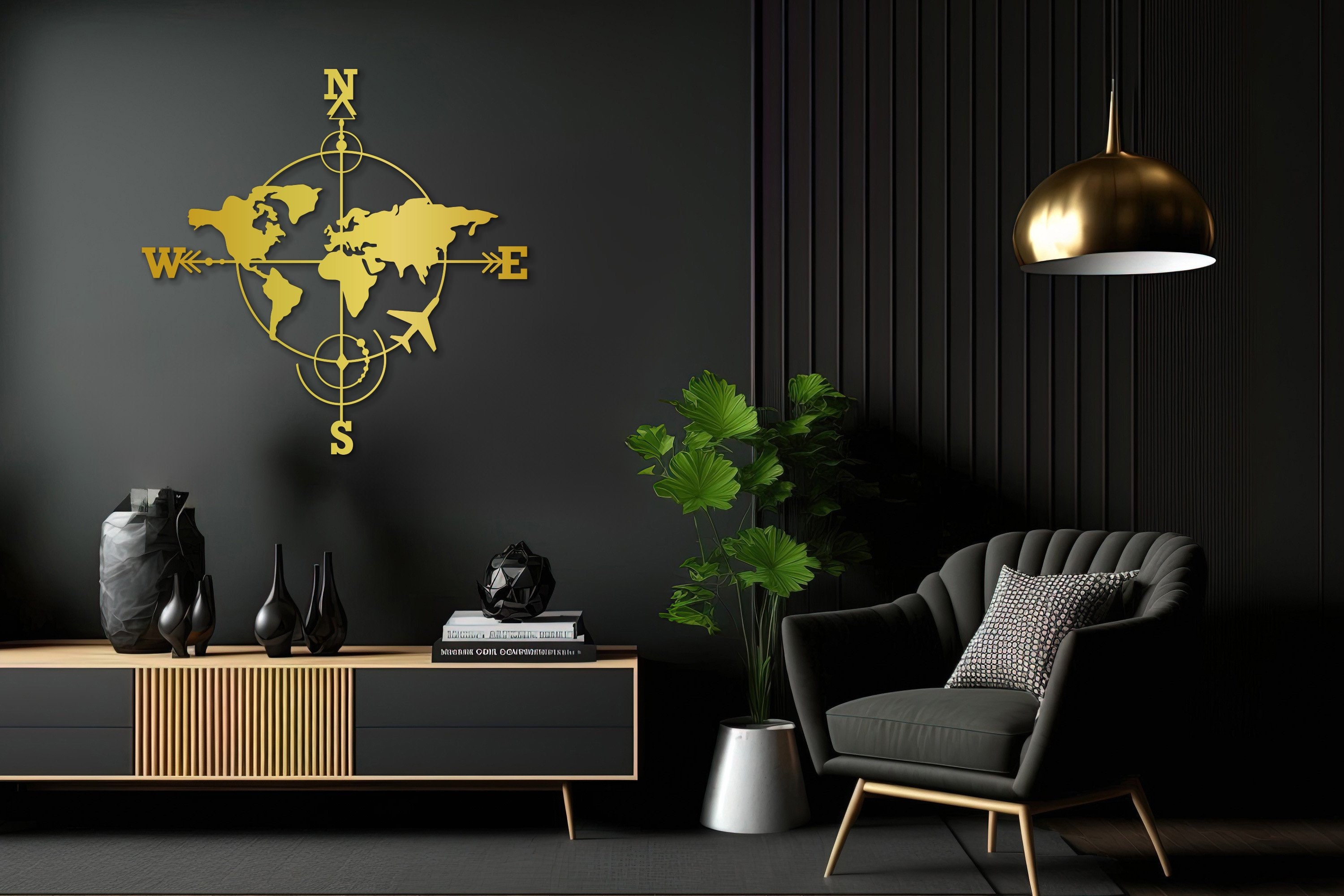 World Map Wall Art, World Map Art, Metal World Map Wall Art, Office ...