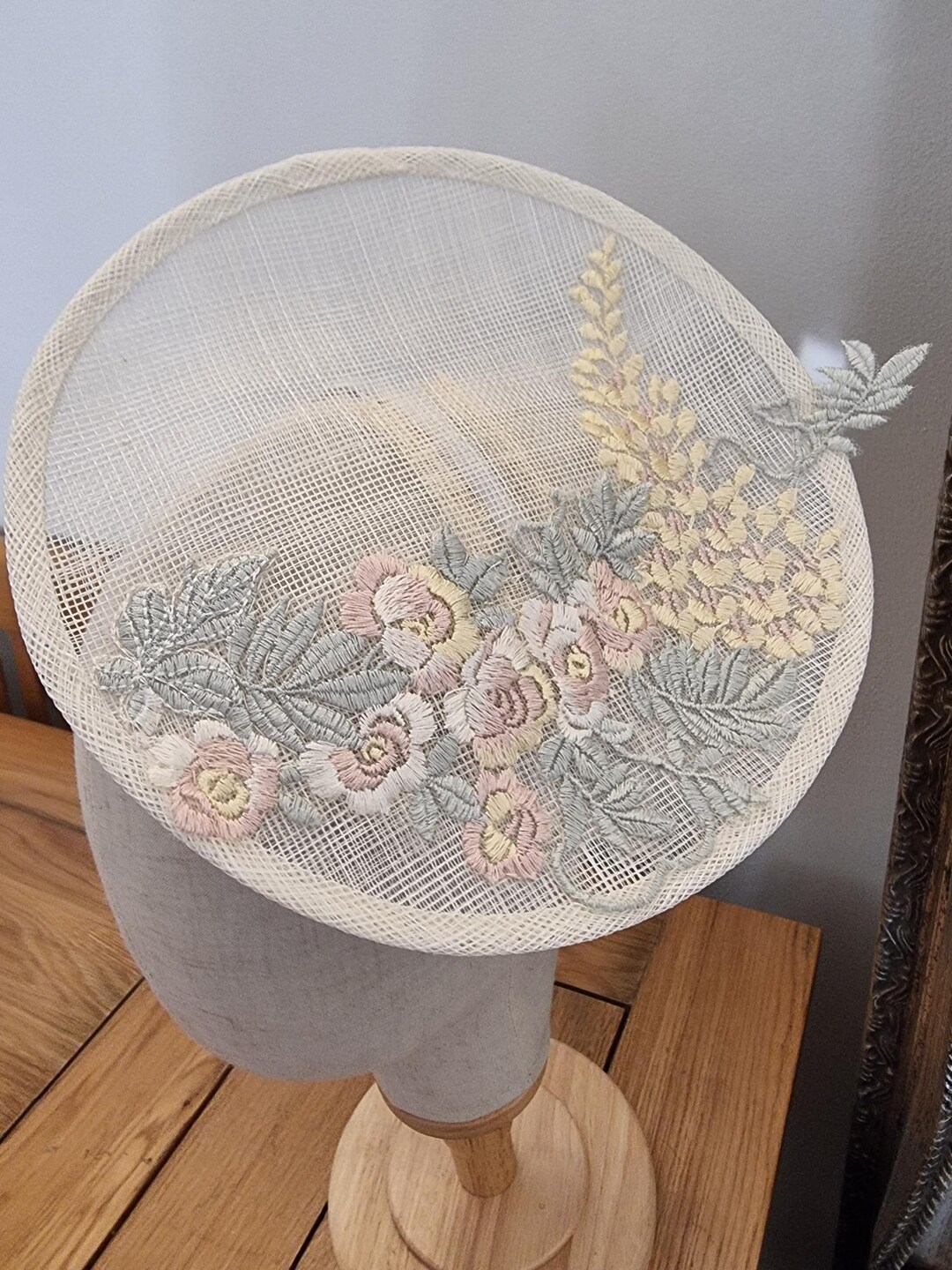 Elegant Hand-finished Ivory Lace Hat – Perfect for Weddings & Special ...