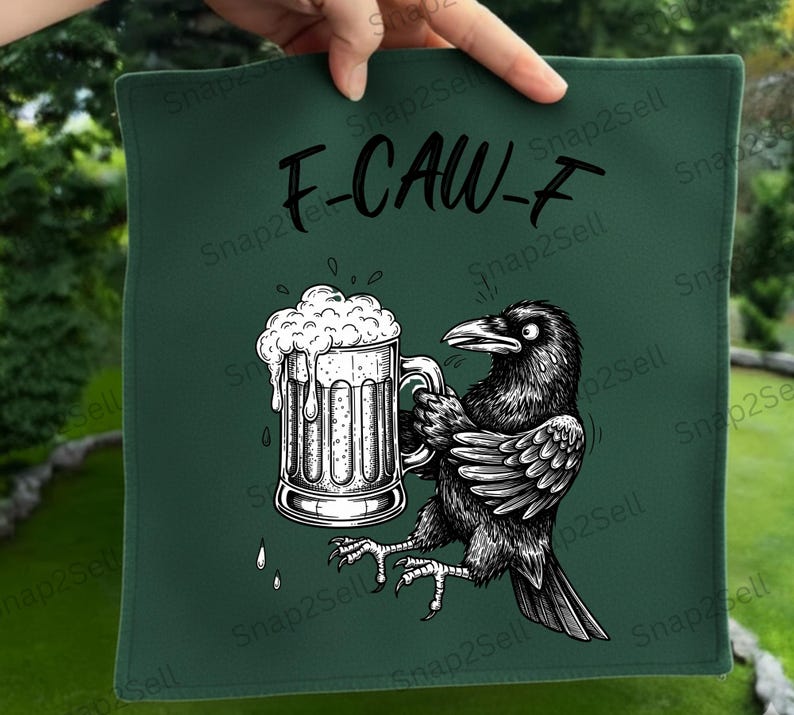 Funny Gothic Crow PNG: Dark Humor Beer Lover Design (digital Download ...