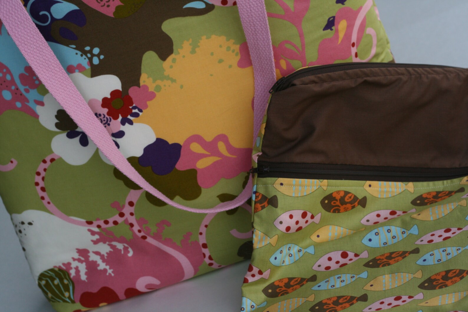 Beach/pool Bag With Matching Wet Bag Set FREE SHIPPING - Etsy