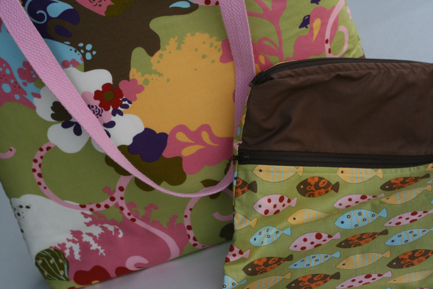 Beach/pool Bag With Matching Wet Bag Set FREE SHIPPING - Etsy