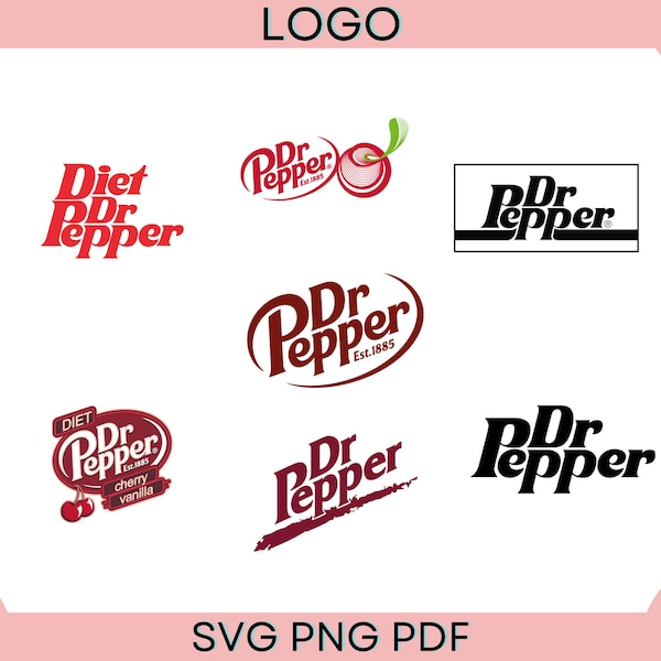 Dr. Pepper Font Svg - Etsy