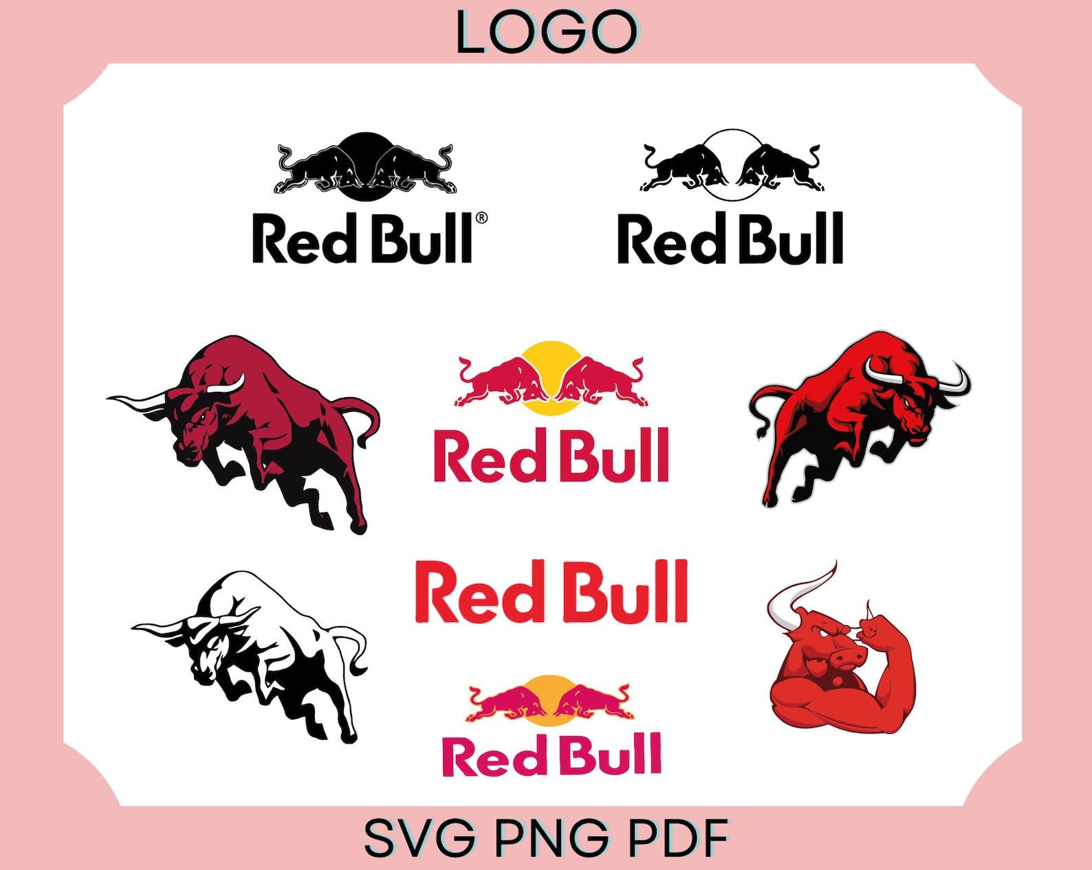 Bull SVG Bundle, Bull Clipart Bundle, Bull Cut Files, Bull Cricut, Bull ...
