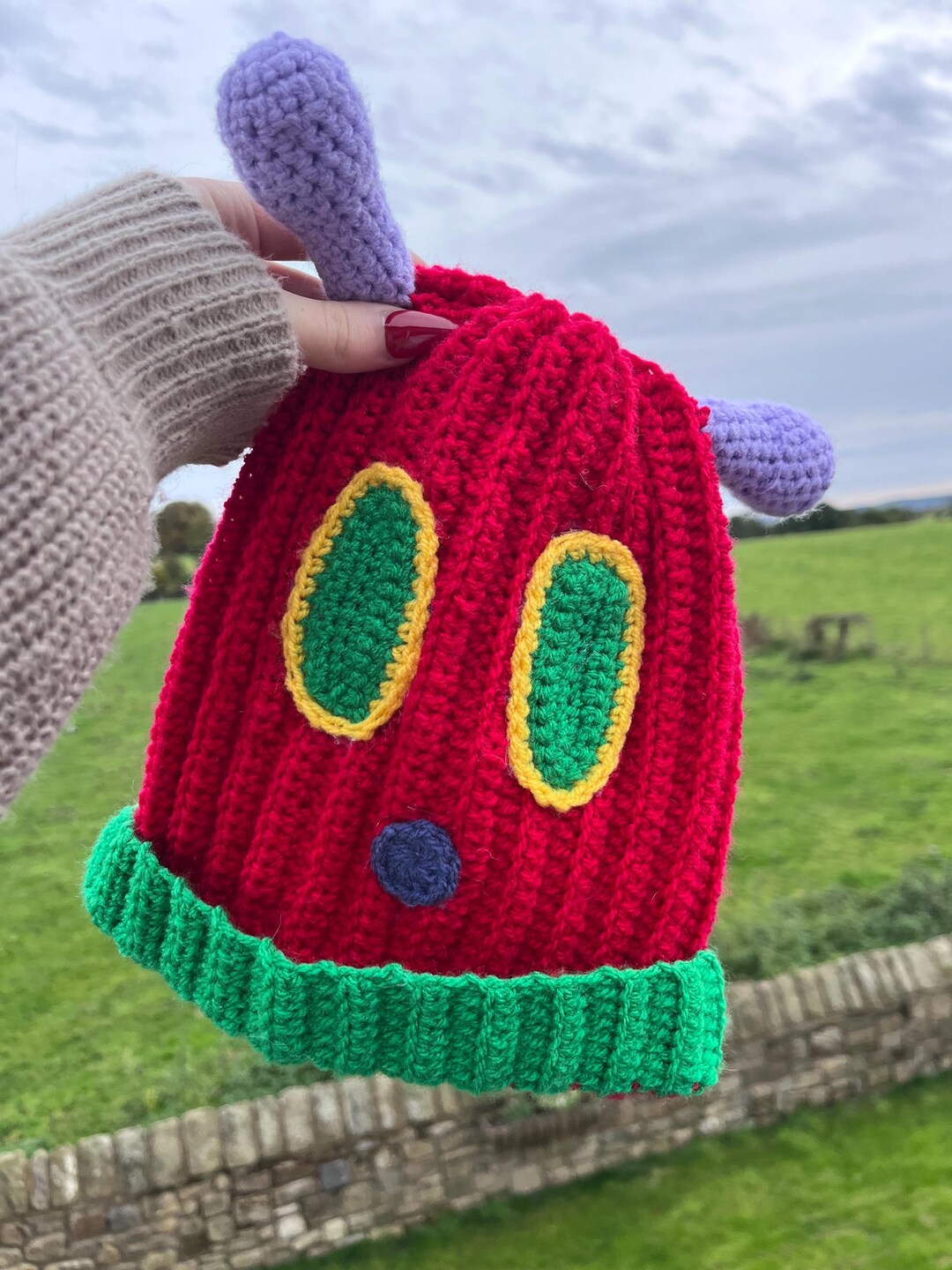 The Very Hungry Caterpillar Beanie Hat Costume - Etsy